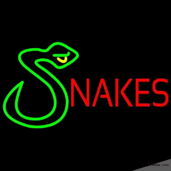 Neon Signs for Wall Decor Snakes With Logo Handmade Art Sign Neon Led ...