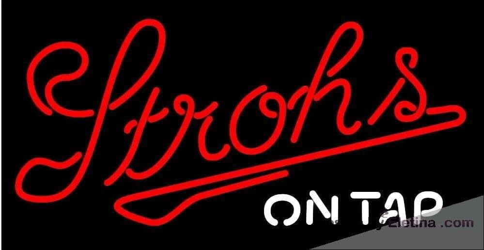Neon Signs for Wall Decor Strohs On Tap Beer Sign Neon Led ...