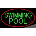 Neon Signs for Wall Decor Swimming Pool With Red Border Sign Neon Led ...