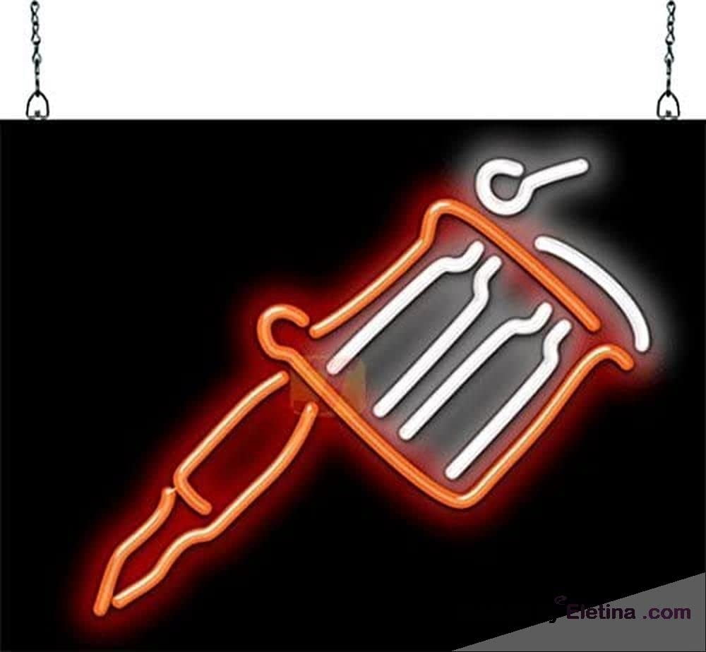Neon Signs for Wall Decor Tattoo Machine Sign Neon Led Tubing 15x17inch ...