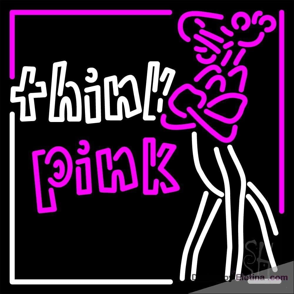 Neon Signs for Wall Decor Think Pink Pink Panther Sign Neon Led ...