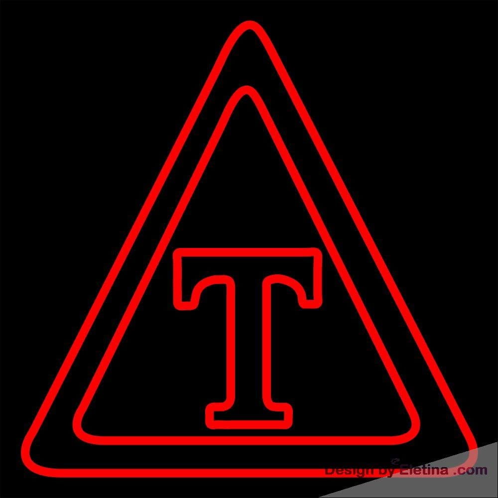 Neon Signs for Wall Decor Triangle Fraternity Sign Neon Led Tubing ...