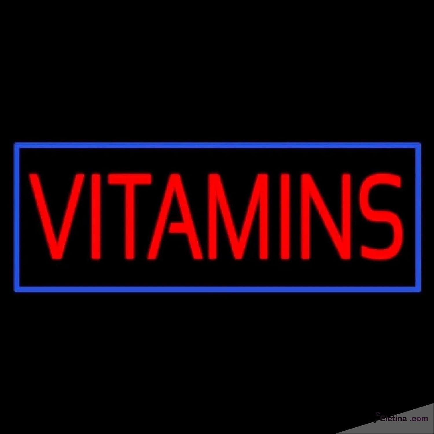 Neon Signs for Wall Decor Vitamins Handmade Art Sign Neon Led Tubing ...