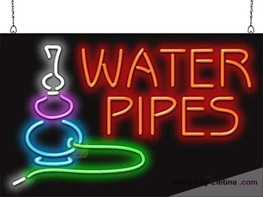 Neon Signs for Wall Decor Water Pipes Sign Neon Led Tubing16x20inch ...