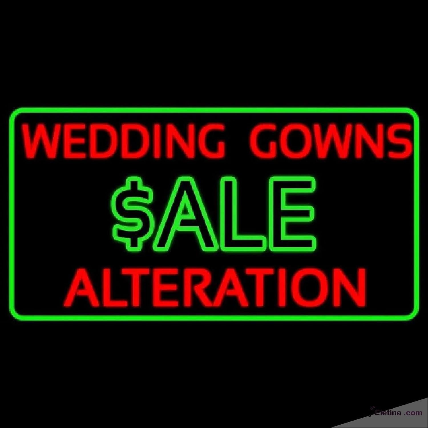 Neon Signs for Wall Decor Wedding Gown Alteration Handmade Art Sign ...