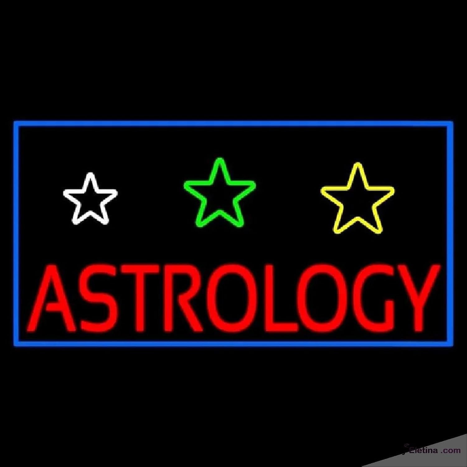Neon Signs for Wall Decor White Astrology Handmade Art Sign Neon Led ...