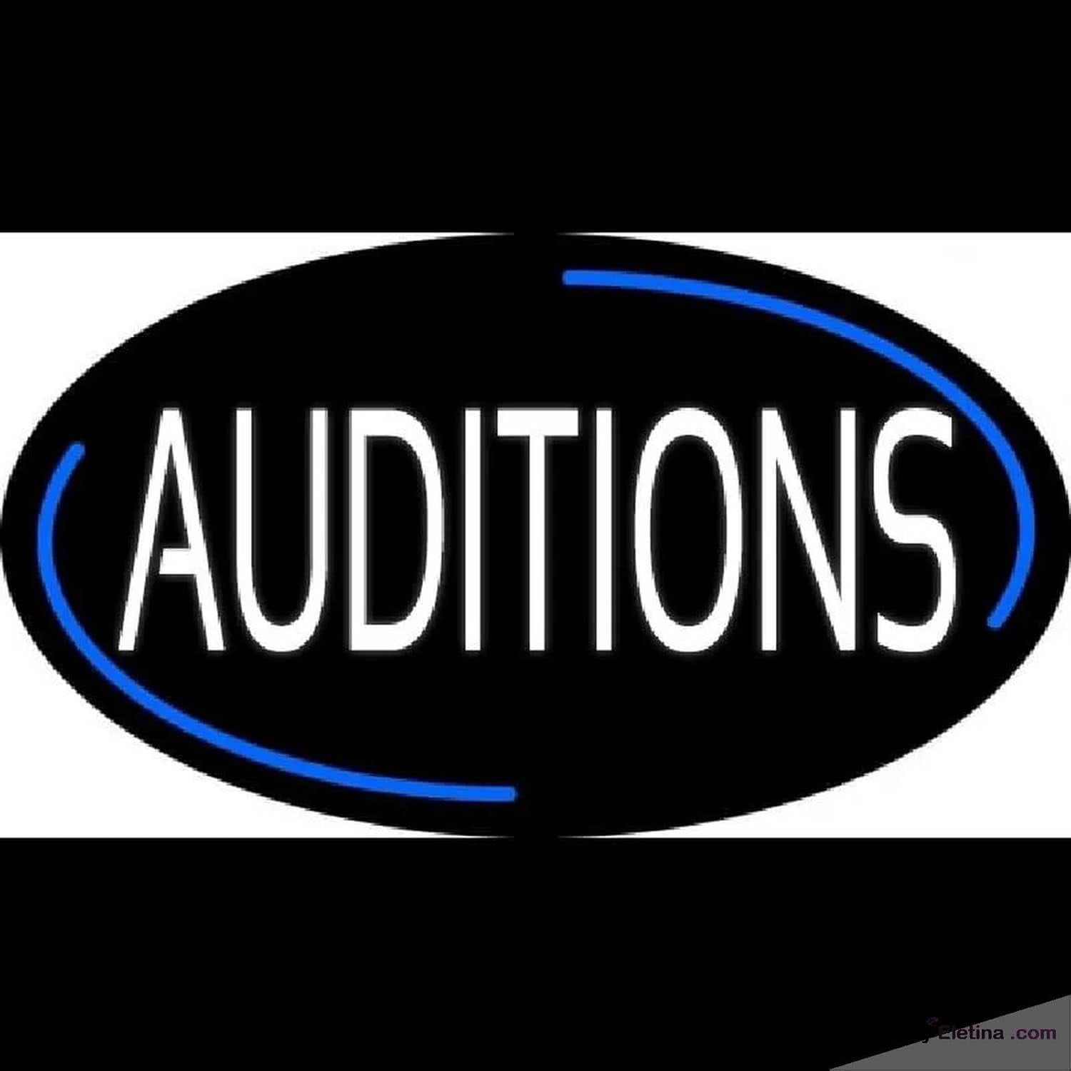 Neon Signs for Wall Decor White Auditions Handmade Art Sign Neon Led ...