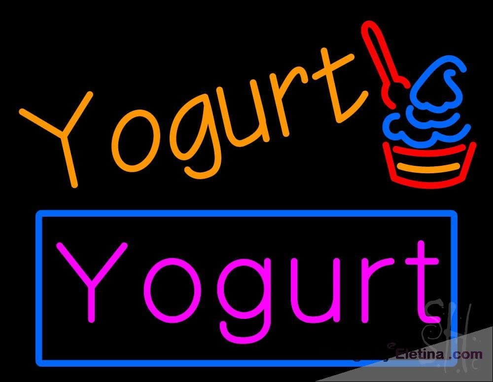 Neon Signs for Wall Decor Yogurt Yogurt Sign Neon Led Tubing16x20inch ...