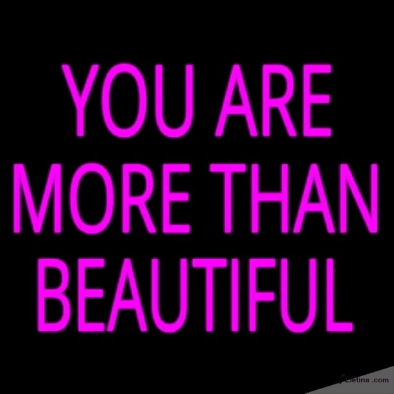 Neon Signs for Wall Decor You Are More Than Beautiful Handmade Art Sign ...