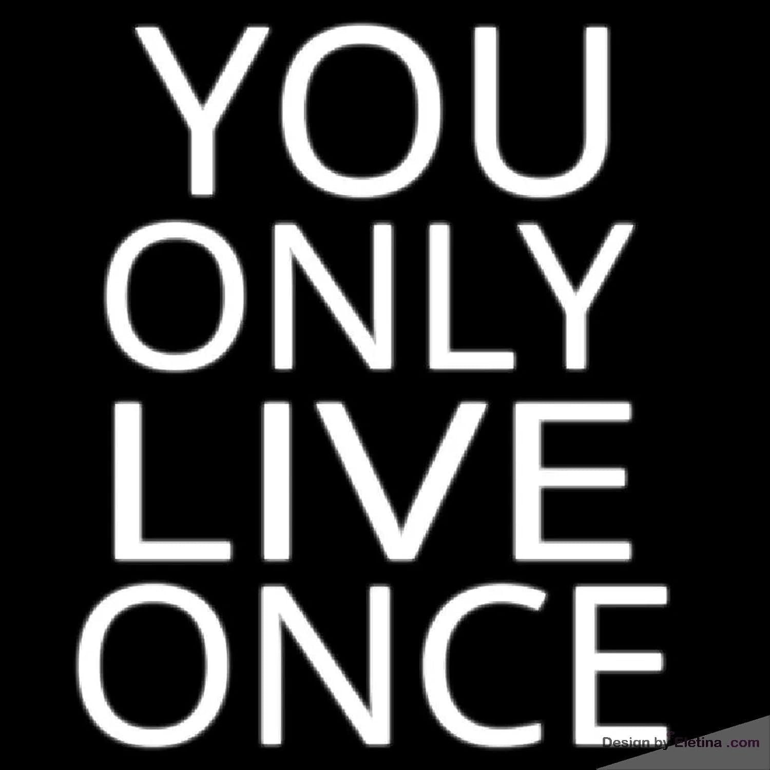 Neon Signs for Wall Decor You Only Live Once Handmade Art Sign Neon Led ...