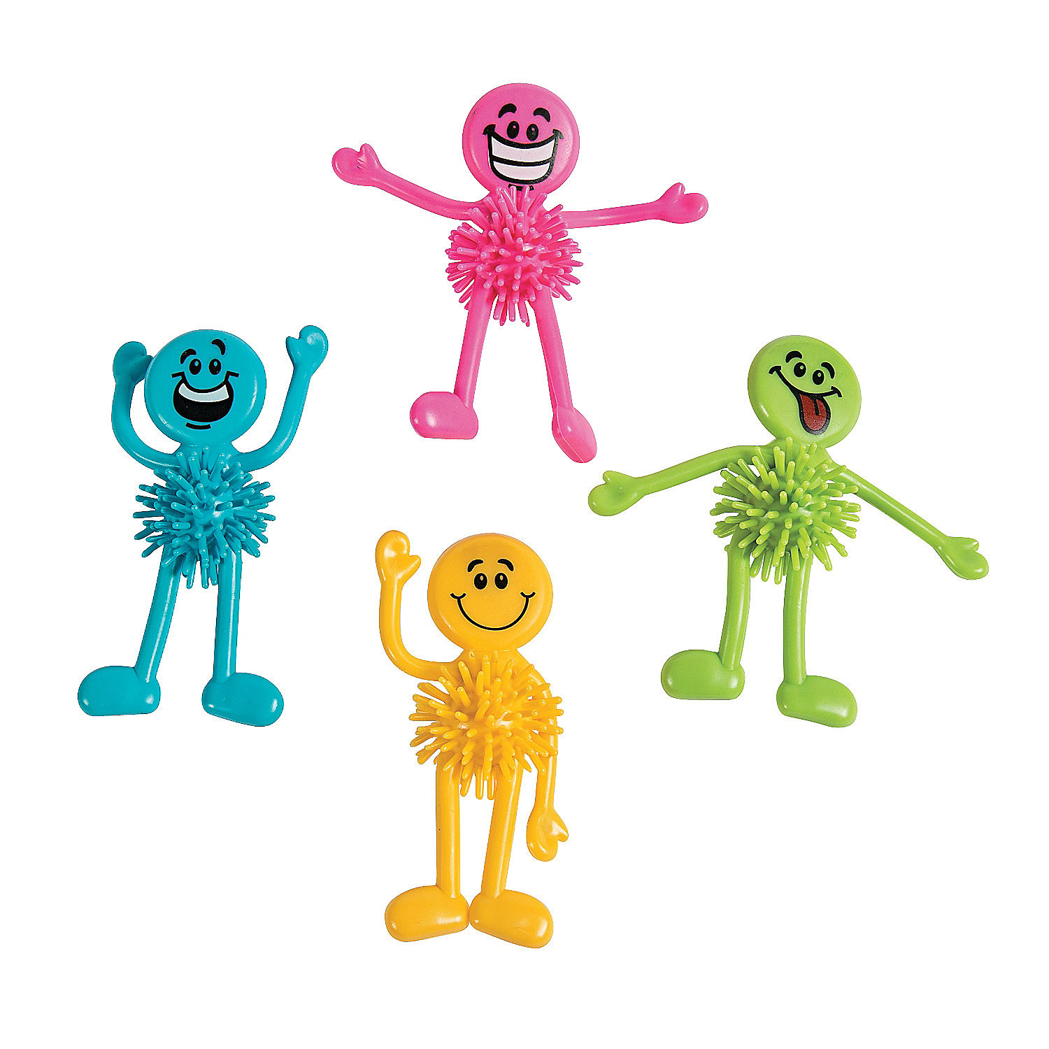 Neon Smile Face Bendable Porcupine - Party Favors - 24 Pieces - Walmart.com