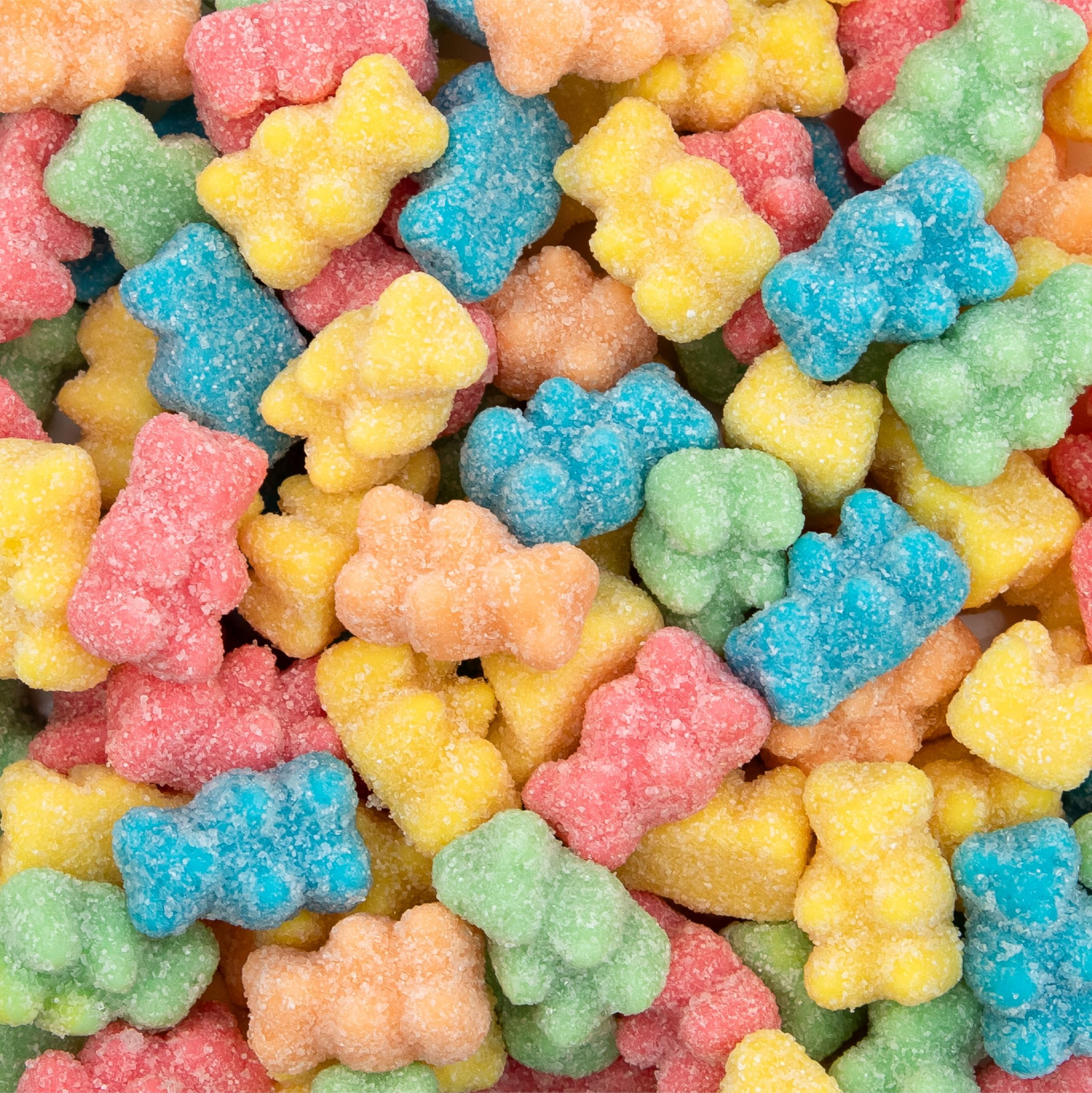 Neon Sour Gummi Bears Candy MDA05 Bulk | 2 Pound Bag | Assorted Fruit ...