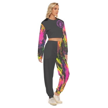 Women's Jogging Sweatsuit Set, 2-Piece Fashionary Track Jacket & Jogger ...