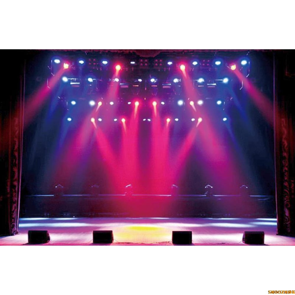 Neon Stage Backdrop Music Ball Light Rays 80s 90s Disco Hip Hop Party ...