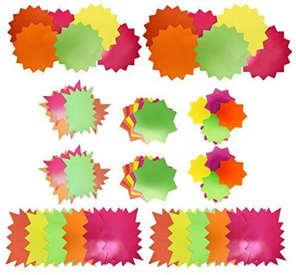 Neon Starbursts Cut-Outs - Perfect for School-Boards, Offices, Memos ...