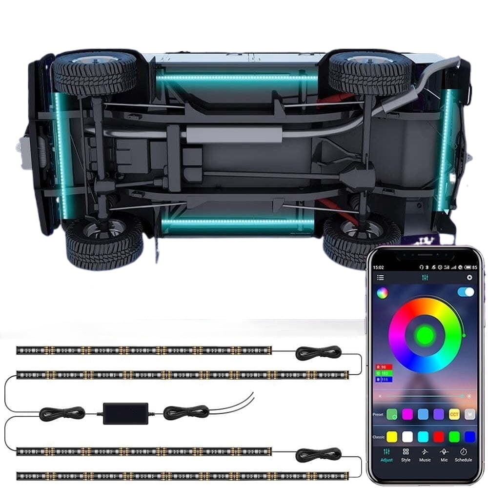 Neon Strip RGB Exterior Decorative Lights fits Cars Underglow Multi ...
