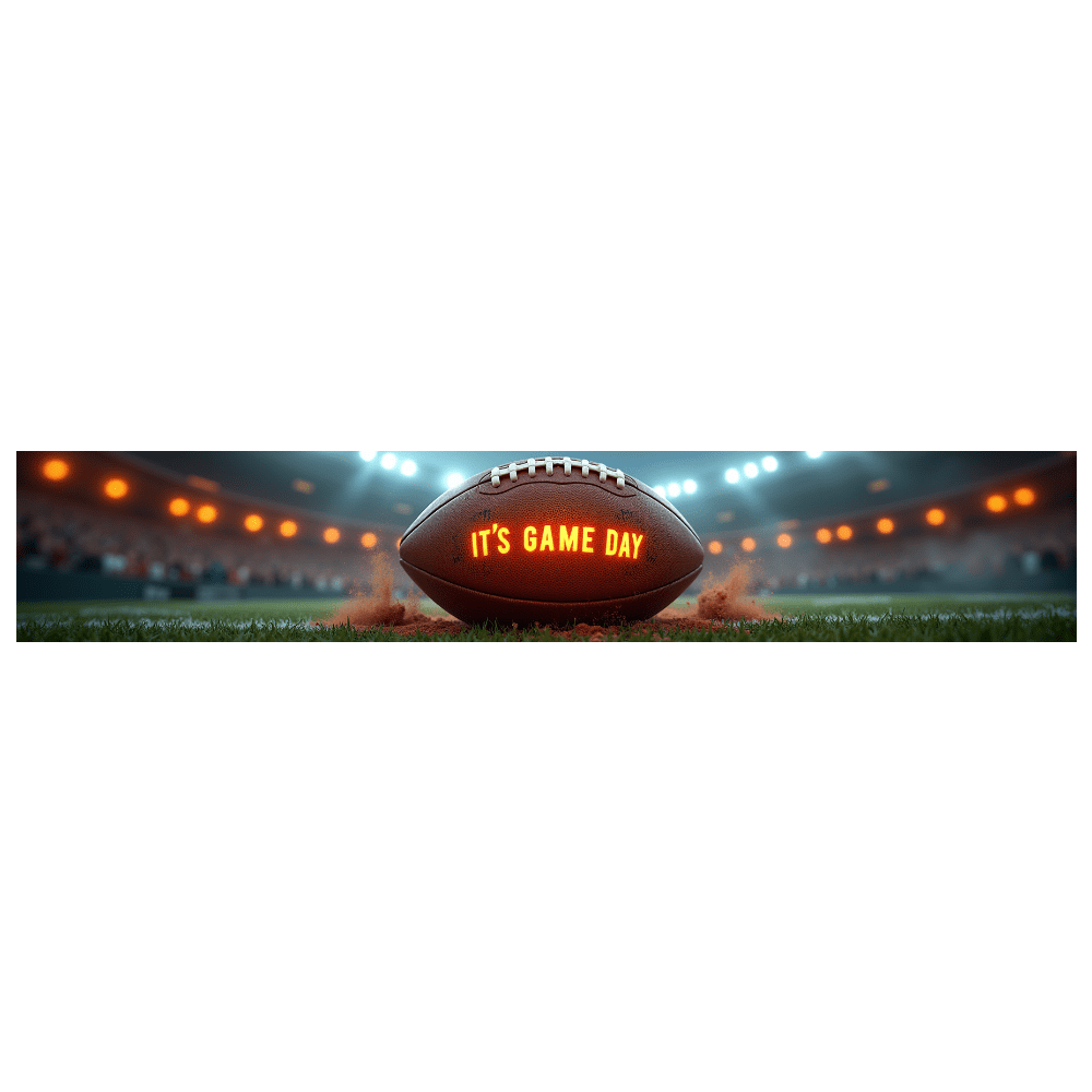 Neon Style Game Day Backdrop Banner Sports Event Decorations Party ...