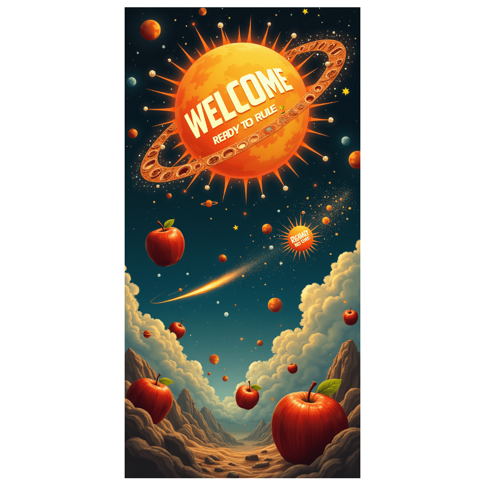 Neon Style Welcome Banner with Ready to Rule Text Background Party ...