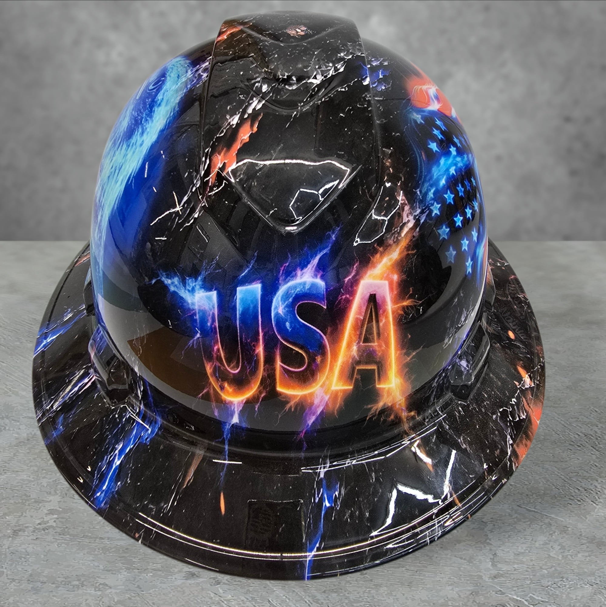 Neon USA Full Brim Custom Hydro Dipped Hard Hat - Walmart.com