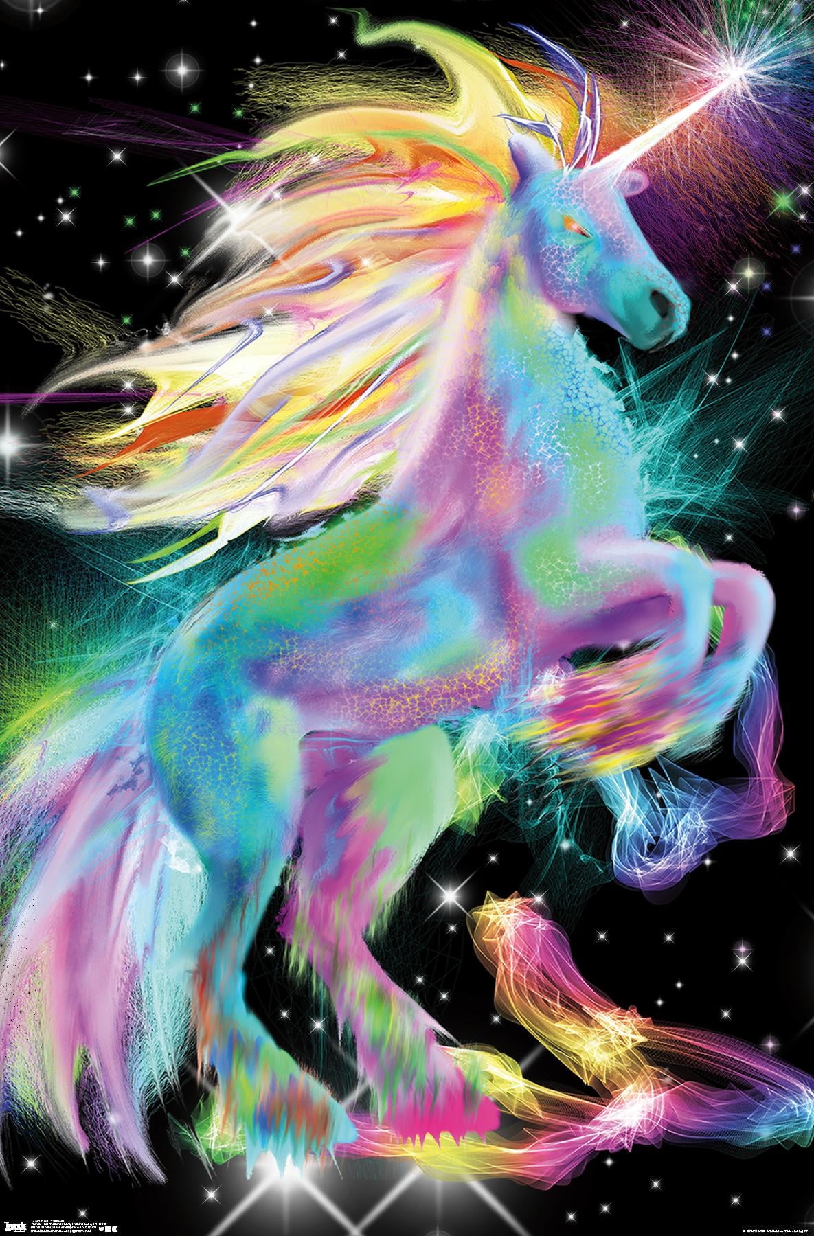 Neon - Unicorn Neon Wall Poster, 22.375" x 34" - Walmart.com