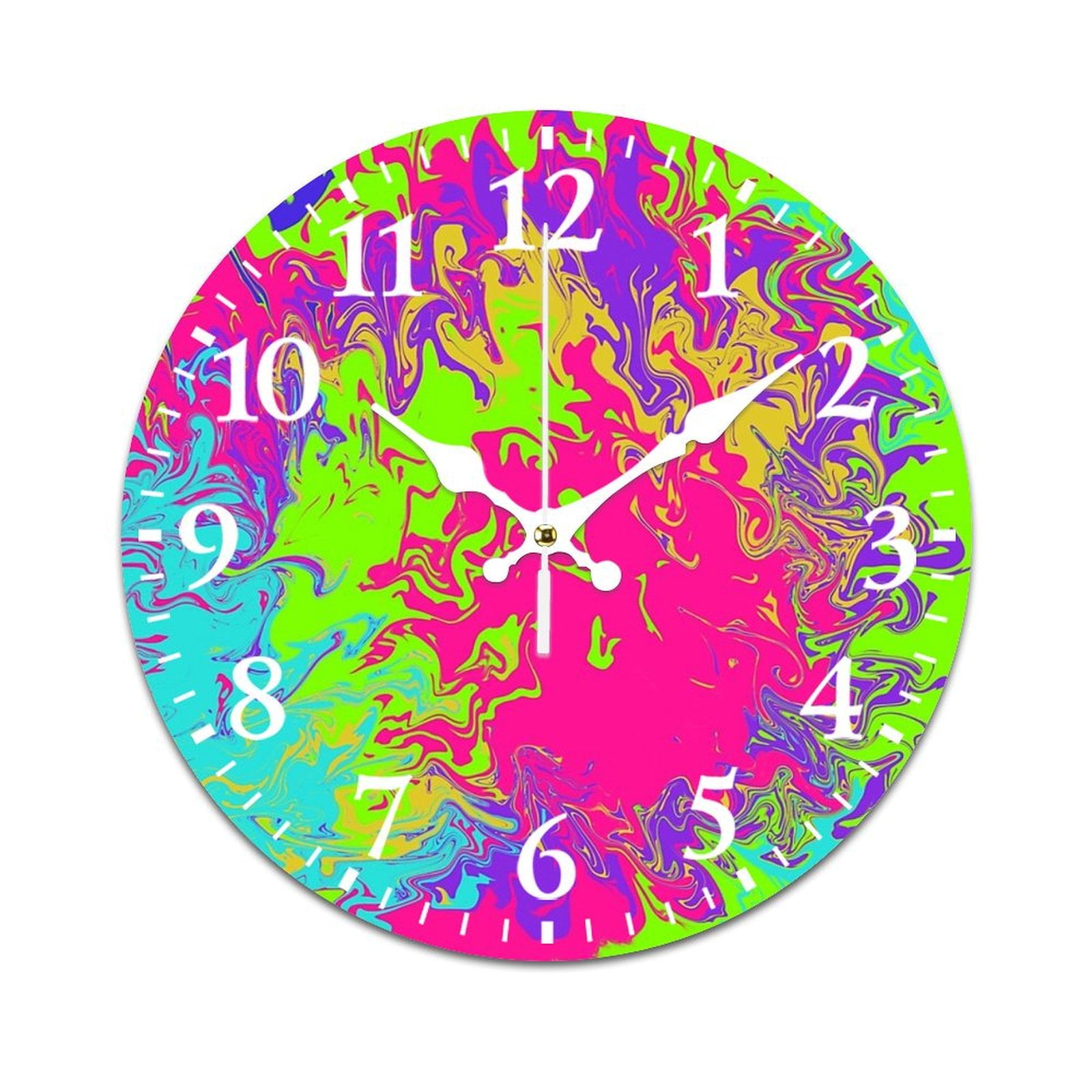 Neon Wall Clock Modern Design Clocks Wall Hanging Home Office School ...
