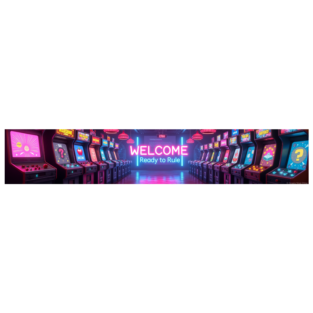 Neon Welcome Banner Ready to Rule Backdrop Background Party Decorations ...