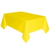 Way to Celebrate! Round Plastic Neon Yellow Table Cover, 84in - Walmart.com