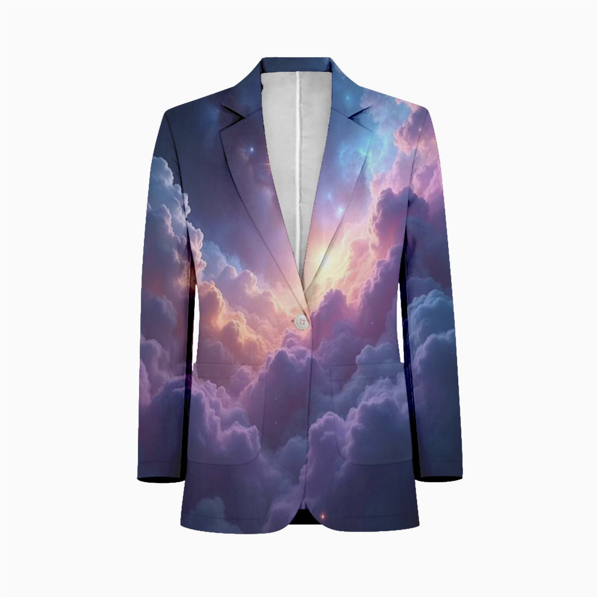 Neon summer starry sky Men's Suit Blazer Casual Party Wear Slim Fit ...