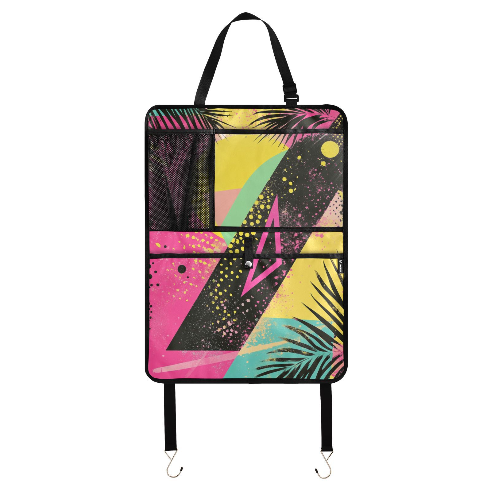 Neon tropical geometric art 61 Pack Kick Mat Backseat Protector,Car ...