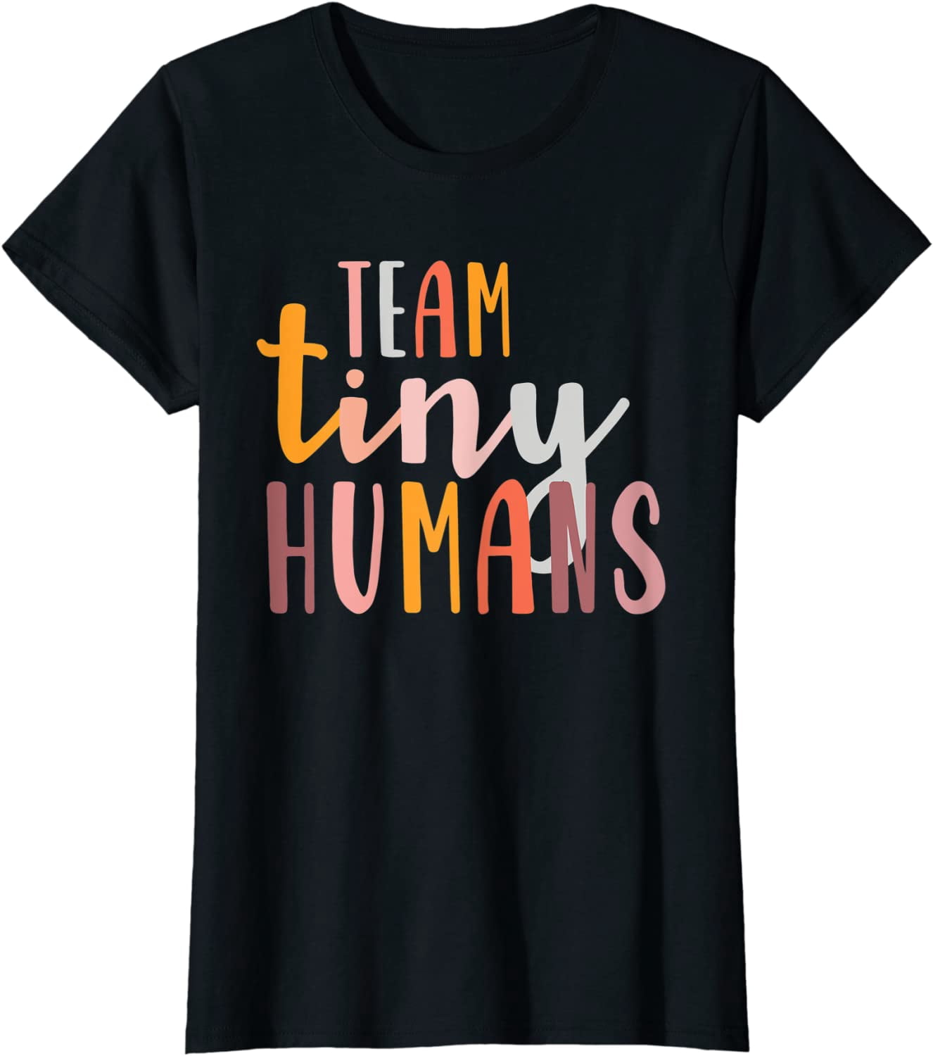 Neonatal Boho Colorful Retro Team Tiny Humans T-Shirt - Walmart.com
