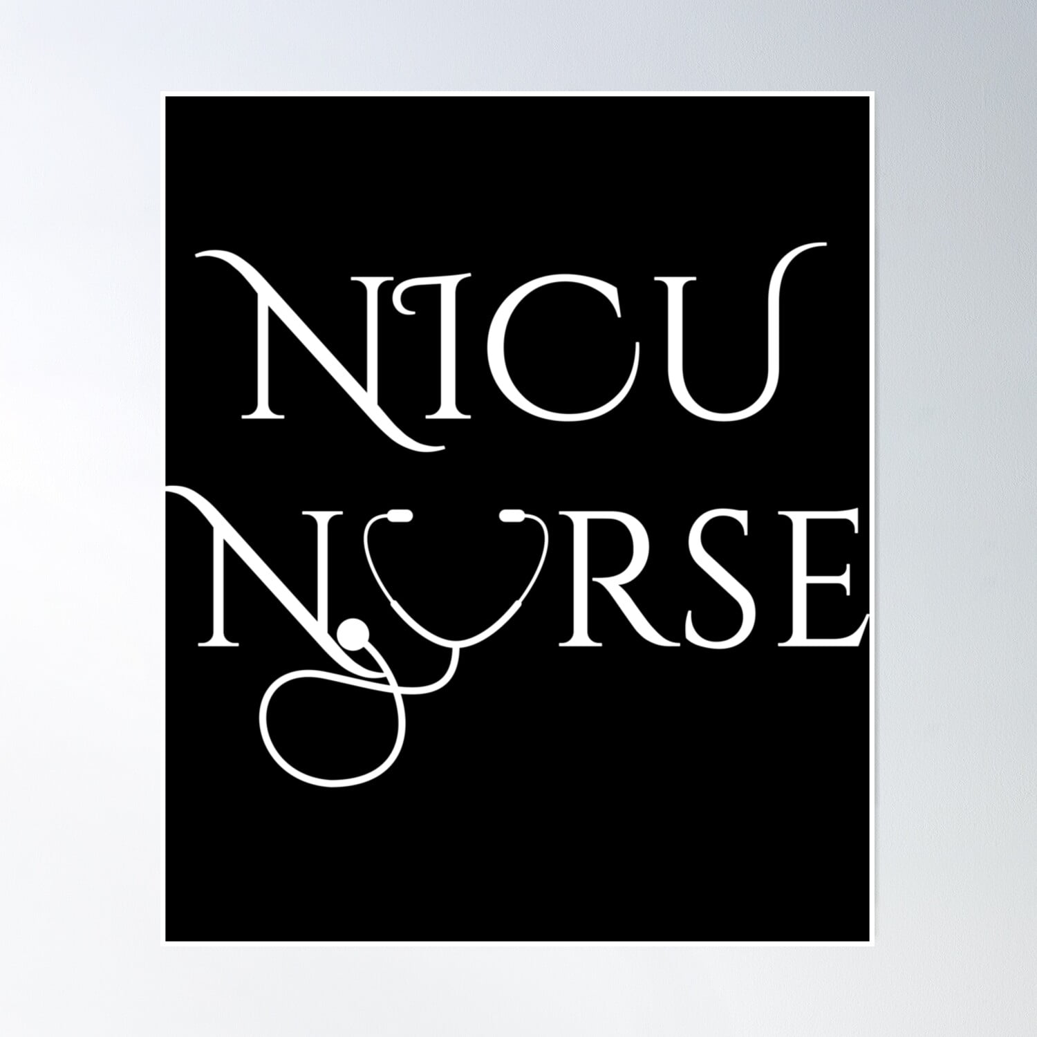 Neonatal Intensive Care Unit (Nicu) Nurse Poster Wall Art, Modern Wall ...