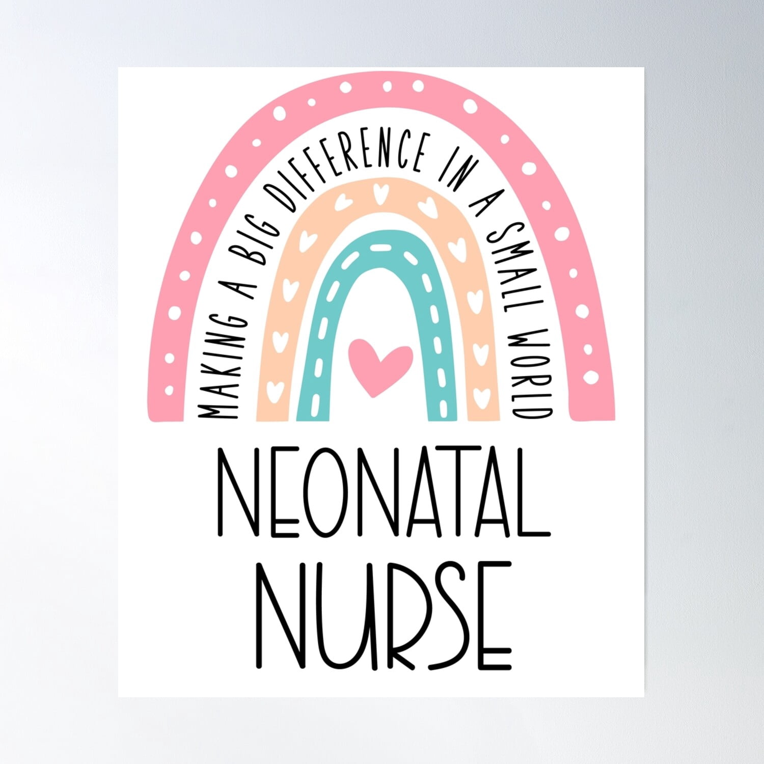 Neonatal Nurse Gift Ideas Poster Wall Art, Modern Wall Decor, 24x36 ...