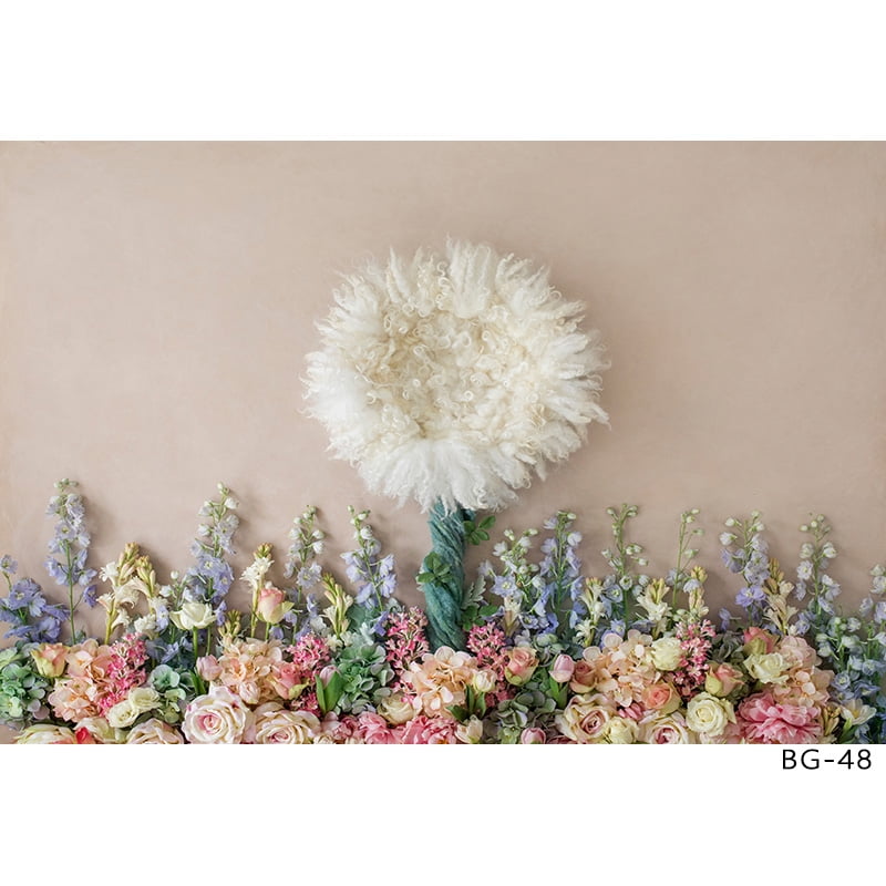 Neonatal Portrait Photography Background Flowers Swing Birthday Art ...