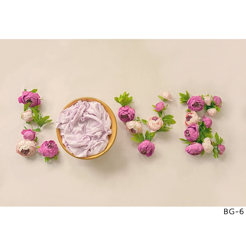 Neonatal Portrait Photography Background Flowers Swing Birthday Art ...