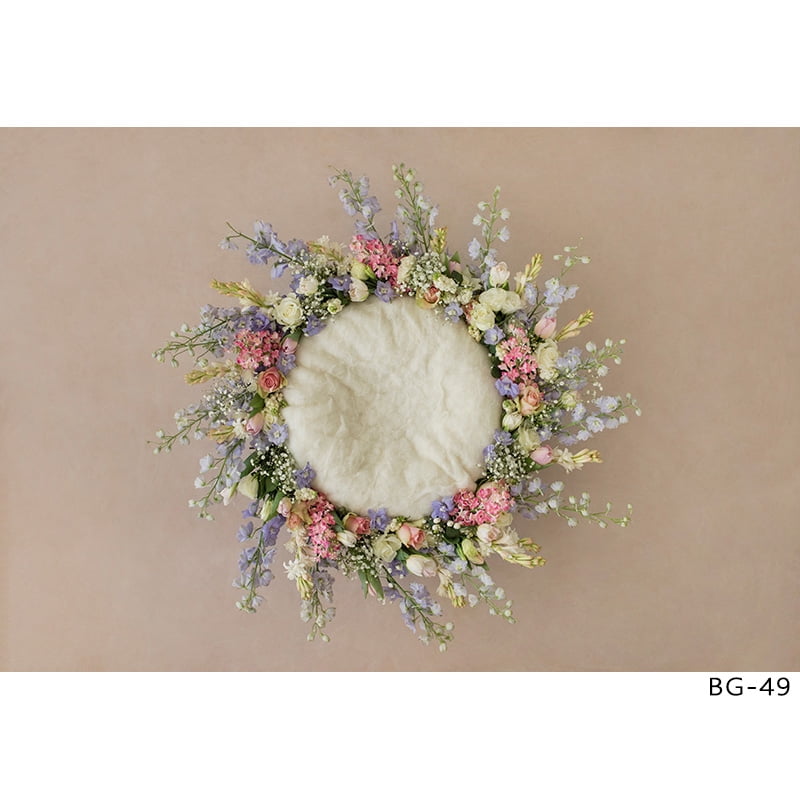Neonatal Portrait Photography Background Flowers Swing Birthday Art ...