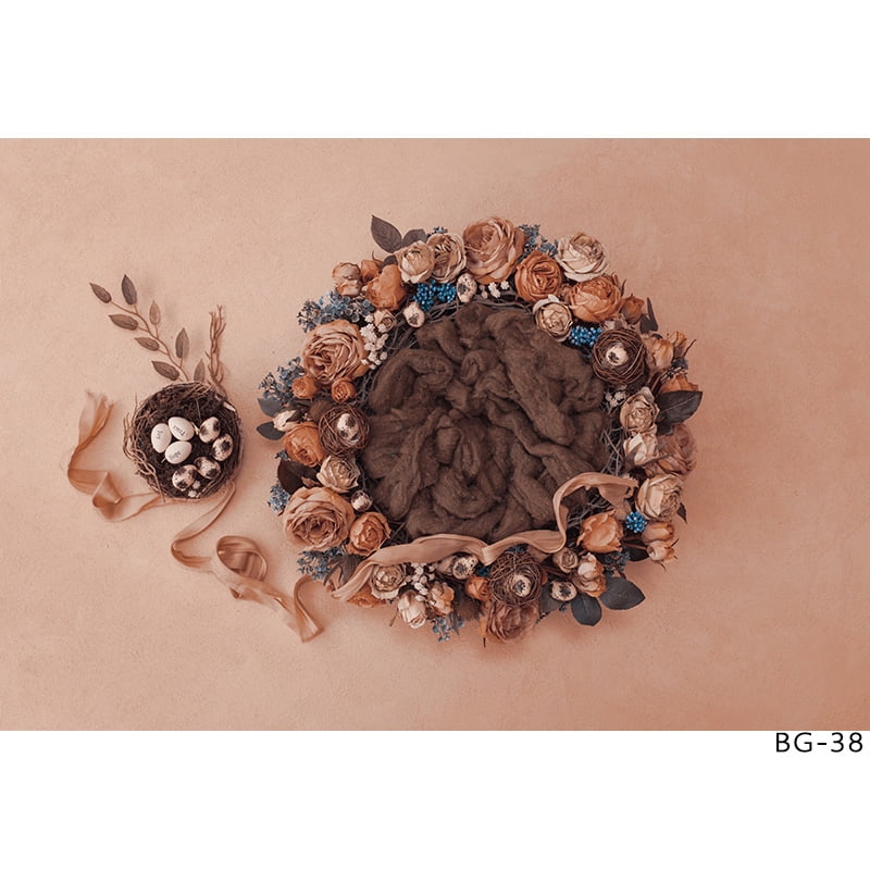 Neonatal Portrait Photography Background Flowers Swing Birthday Art ...