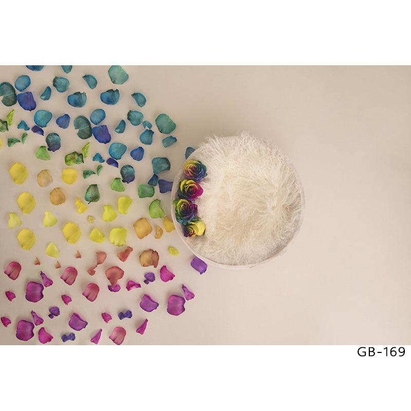 Neonatal Portrait Photography Background Flowers Swing Birthday Art ...