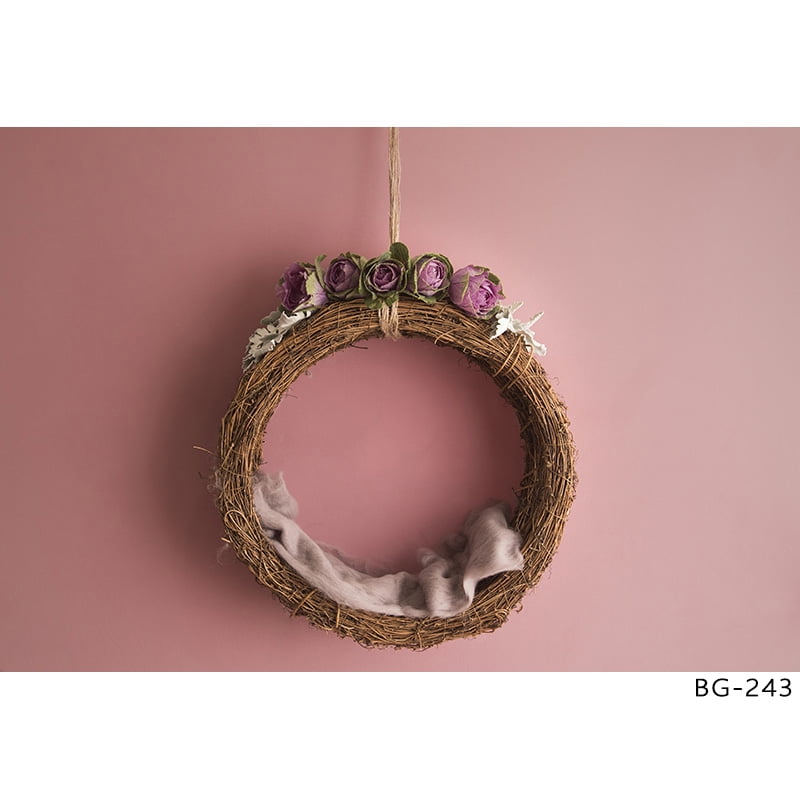 Neonatal Portrait Photography Background Flowers Swing Birthday Art ...