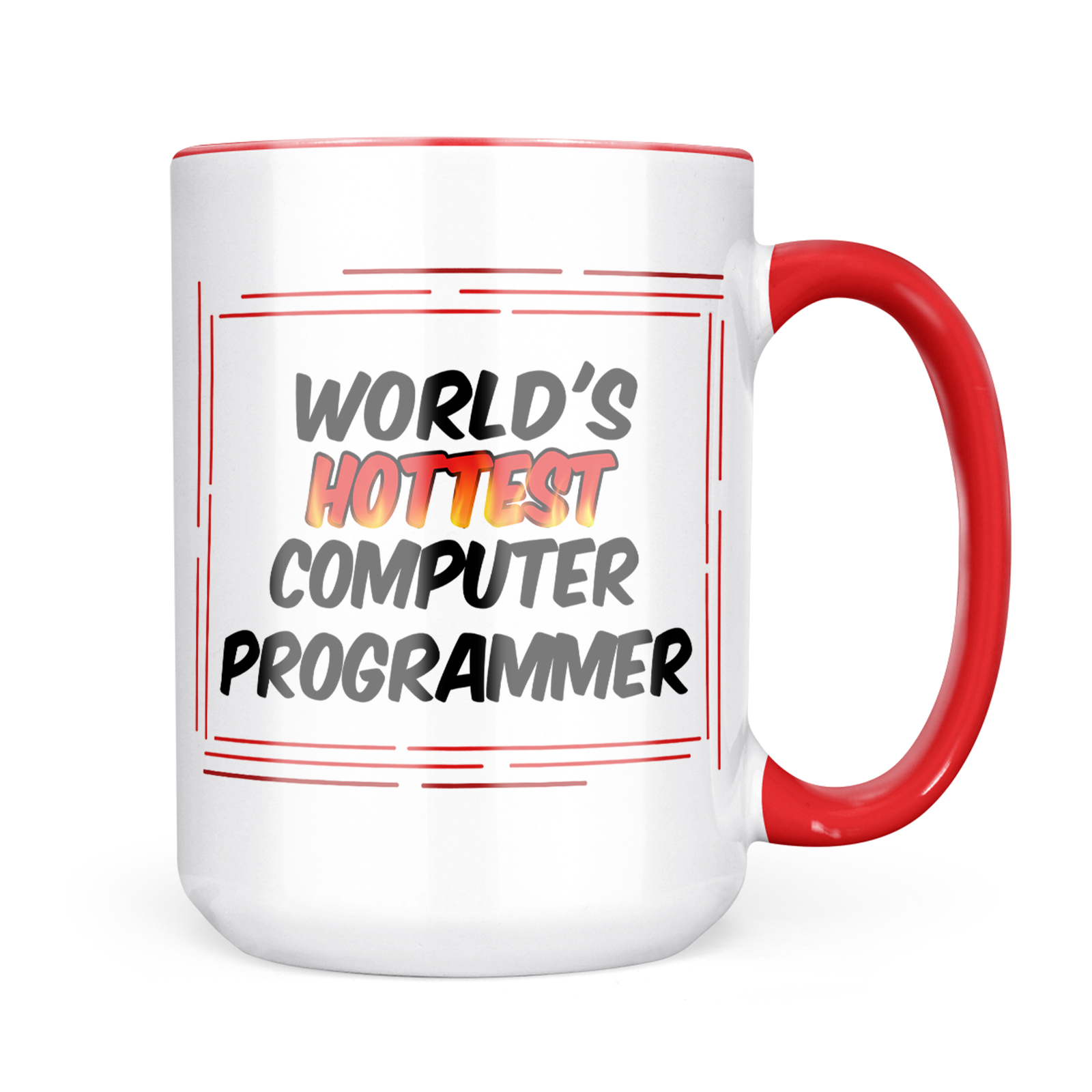 Neonblond Worlds hottest Computer Programmer Mug gift for Coffee Tea ...