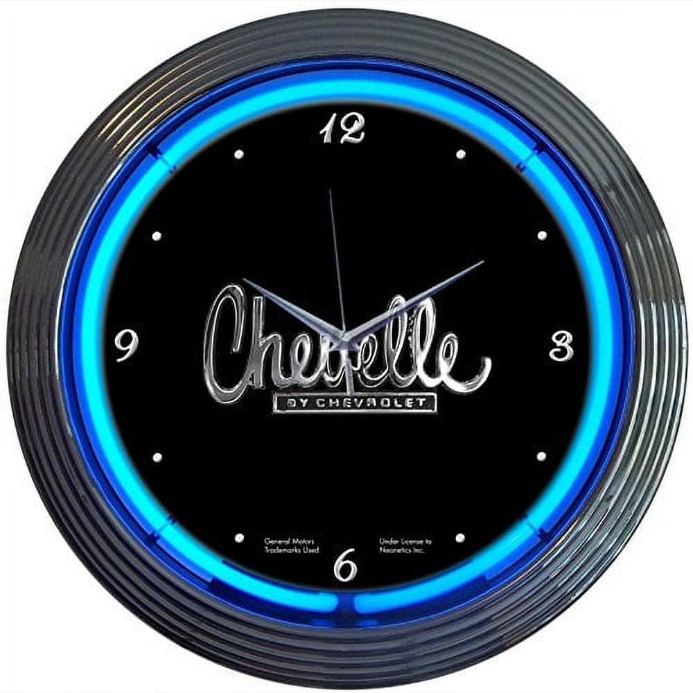 Neonetics Cars and Motorcycles Chevelle Neon Wall Clock, 15-Inch ...