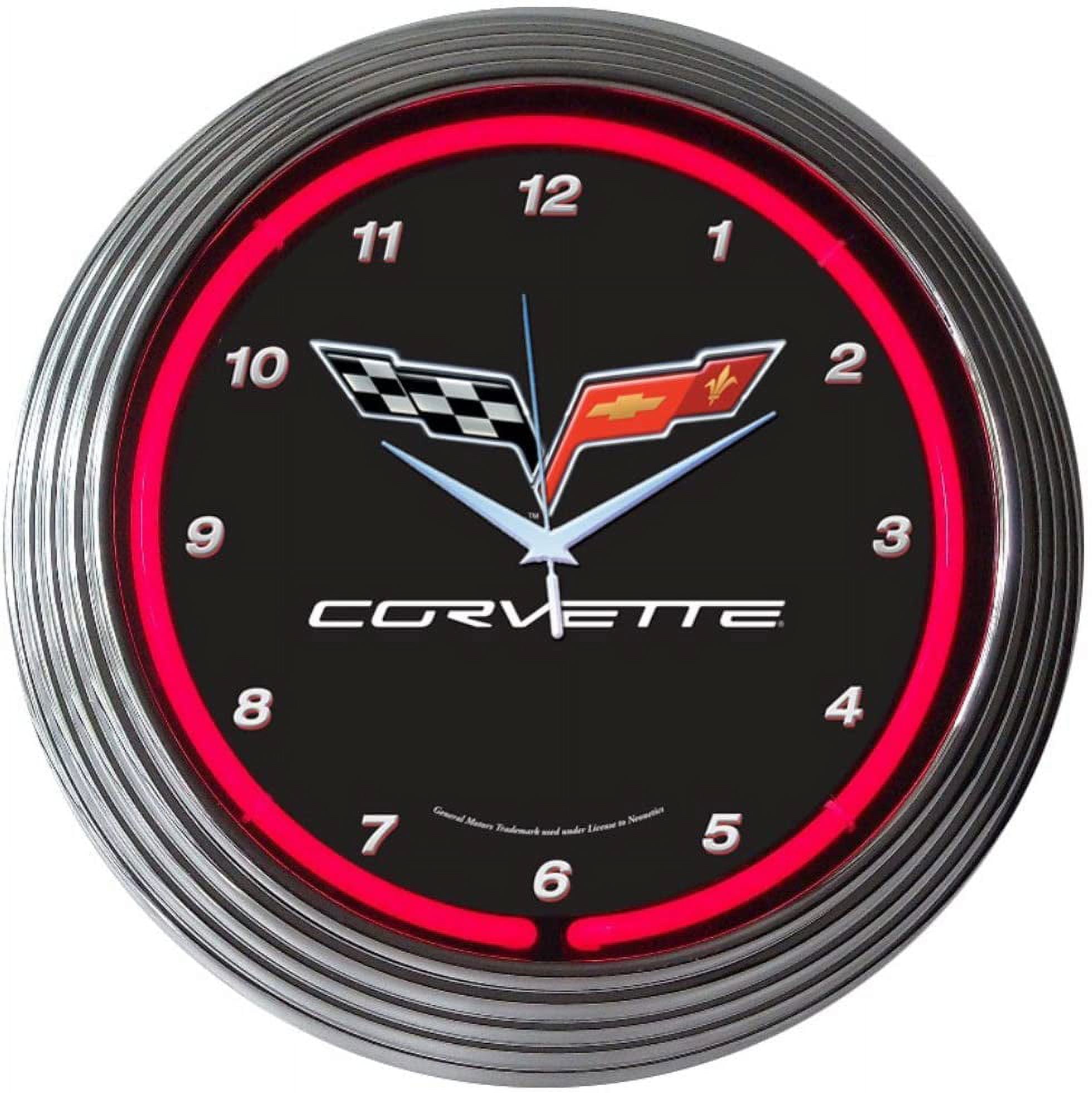 Neonetics Cars and Motorcycles Corvette C6 Neon Wall Clock, 15-Inch ...