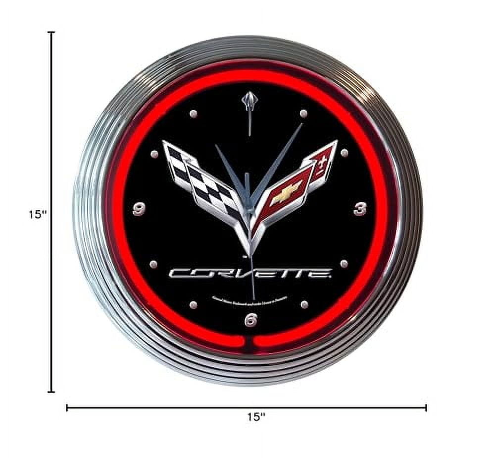Neonetics Corvette C7 Neon Clock - Walmart.com