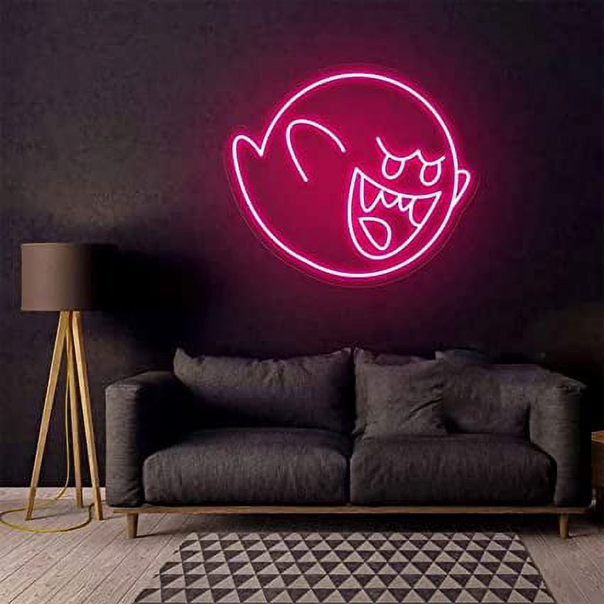 Neonium Anime Neon Sign Cute Ghost Neon Sign Wall Art Home Wall Decor ...