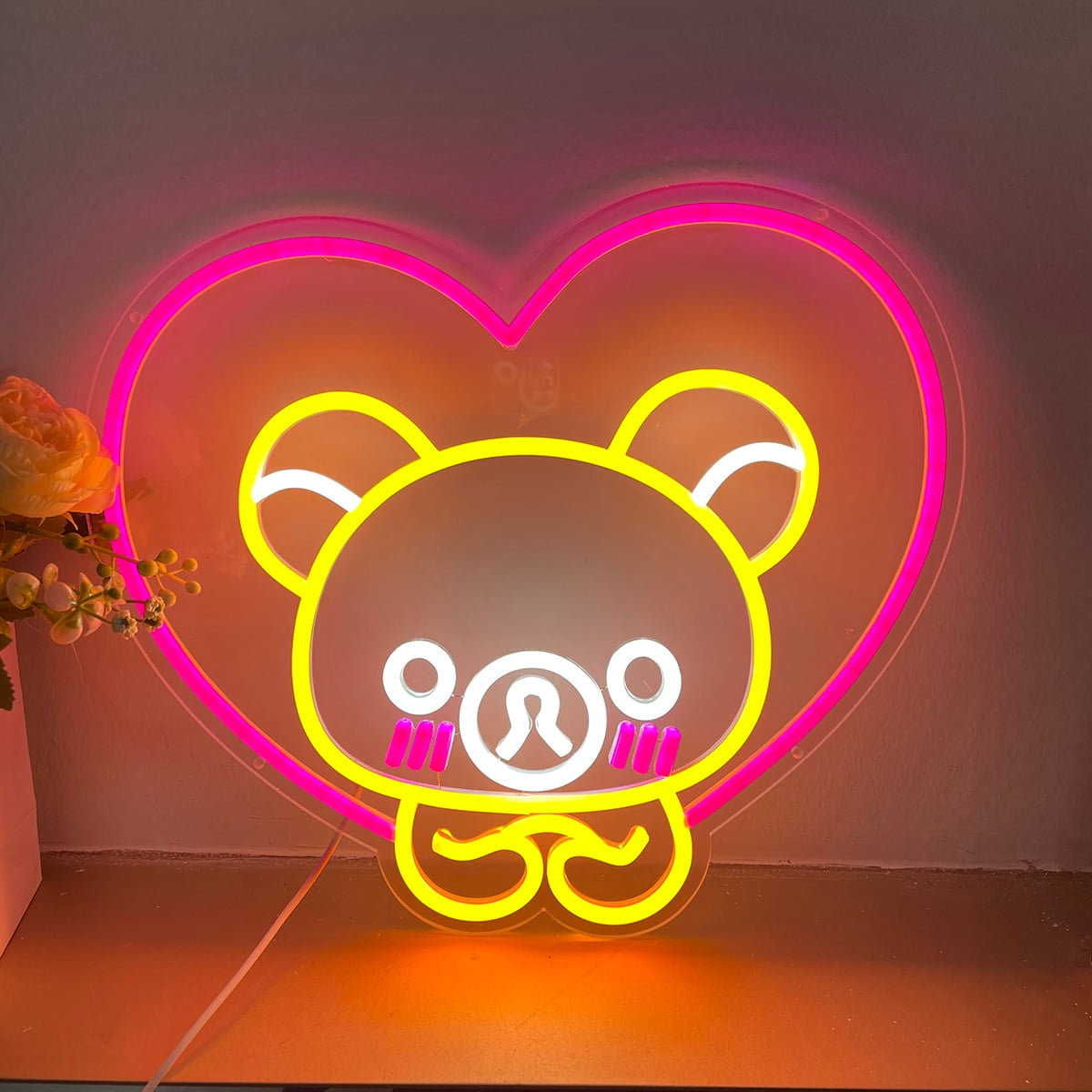 Neonium Custom Animal Bear Neon Sign Cute Animal Cartoon Animal Led ...