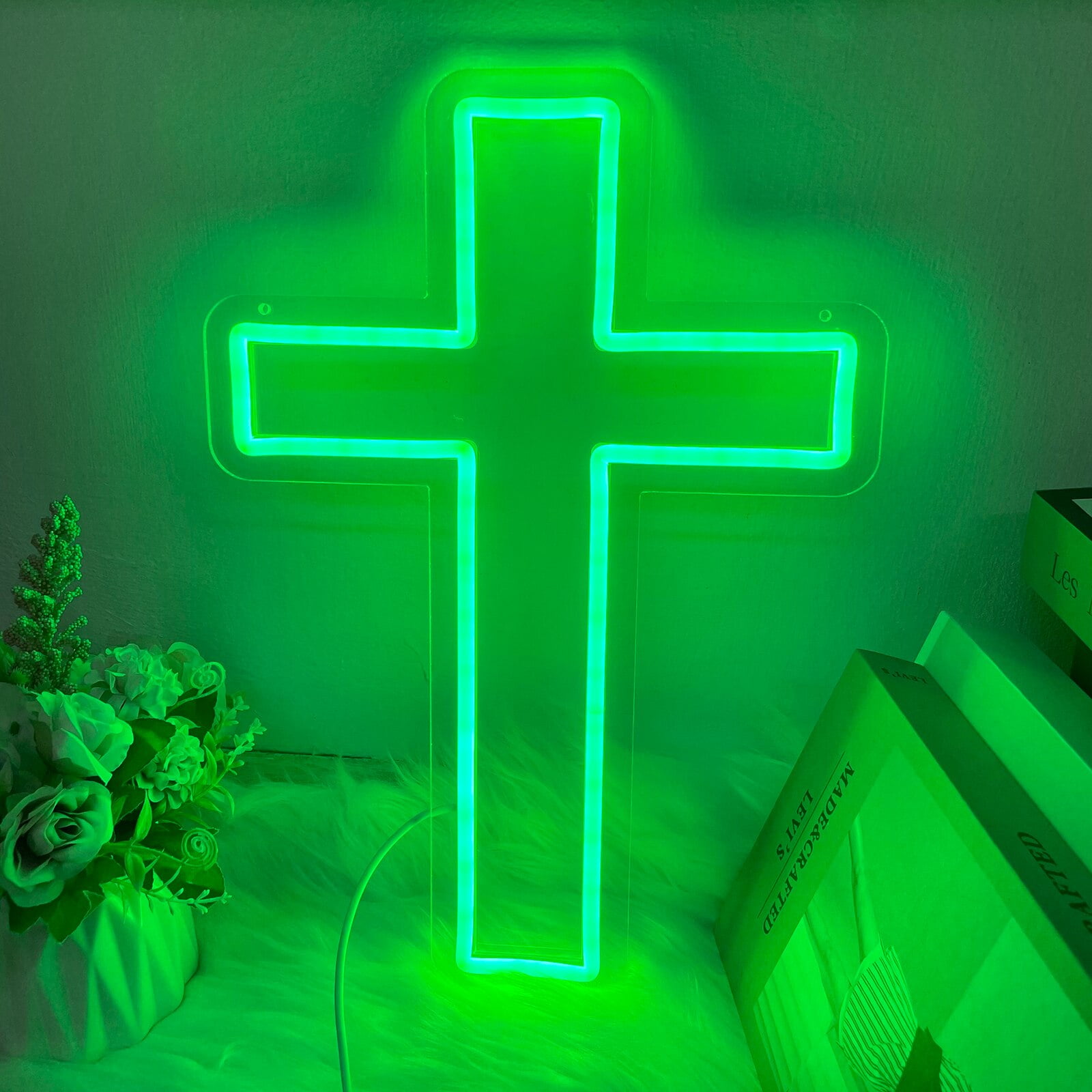 Neonium Custom Cross Led Neon Sign Party Home Wall Decor Church ...
