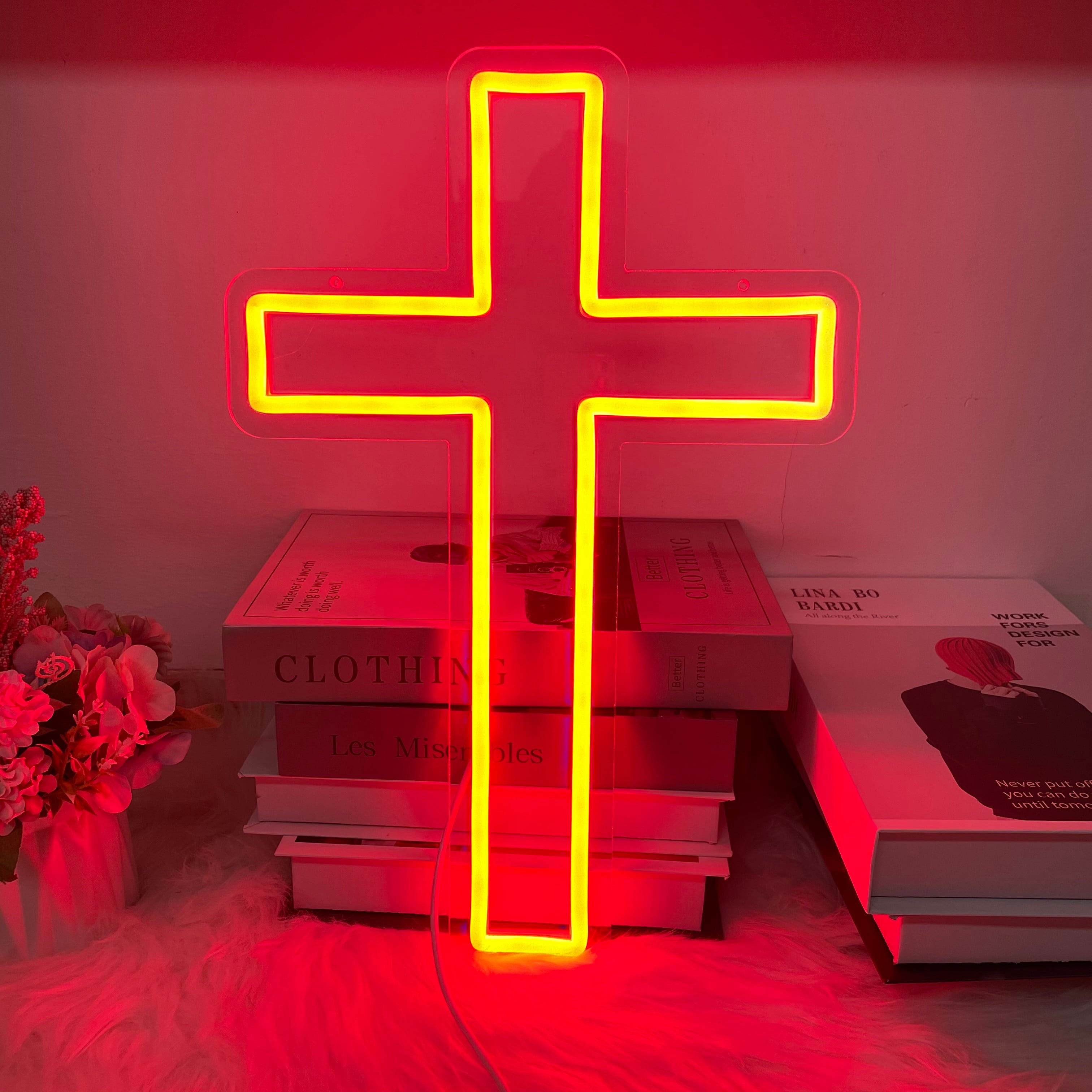 Neonium Custom Cross Led Neon Sign Party Home Wall Decor Church ... Neonium Custom Cross Led Neon Sign Party Home Wall Decor Church ...