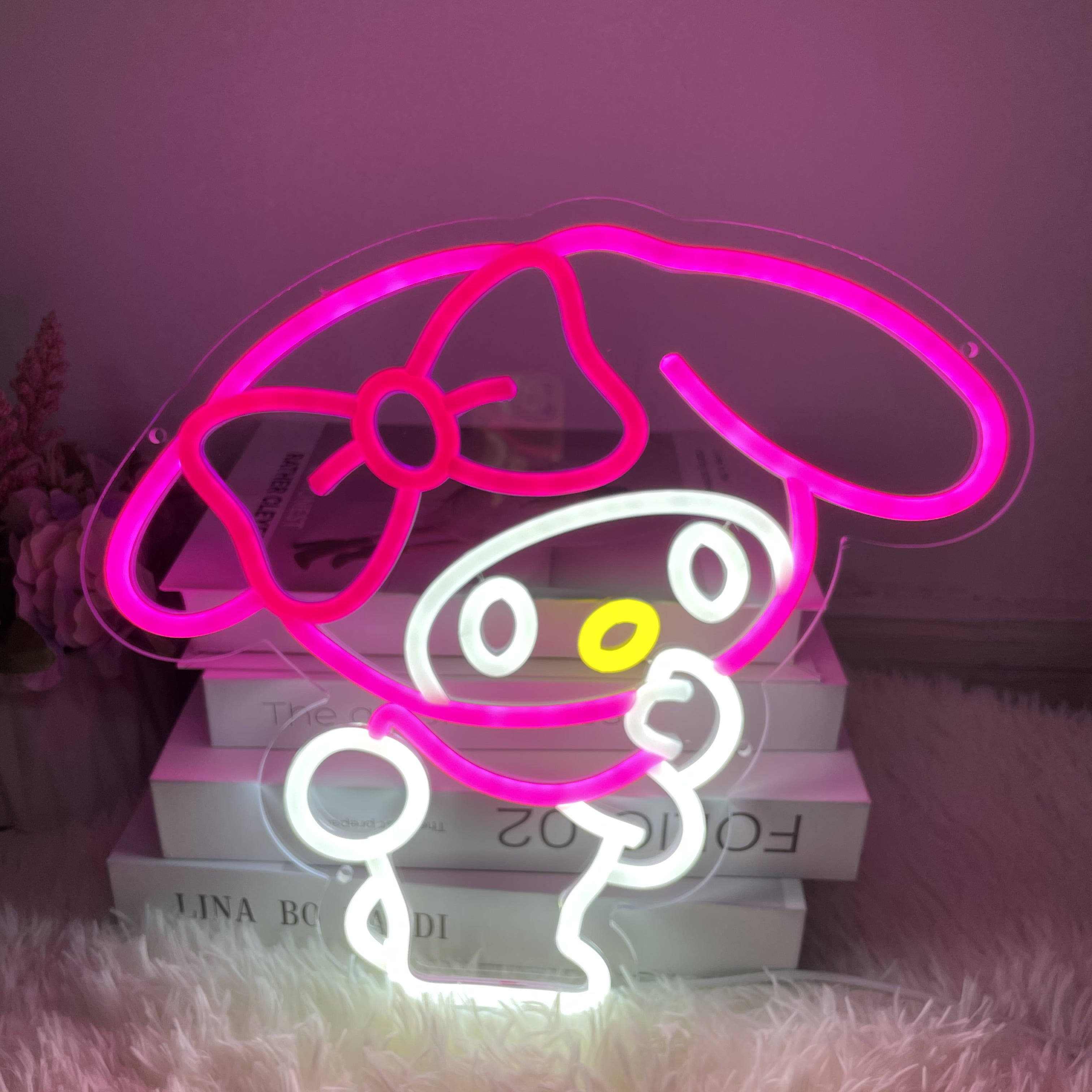 Neonium Japanese Anime Neon Sign Pink Kawaii Neon Sign Girl Birthday ...
