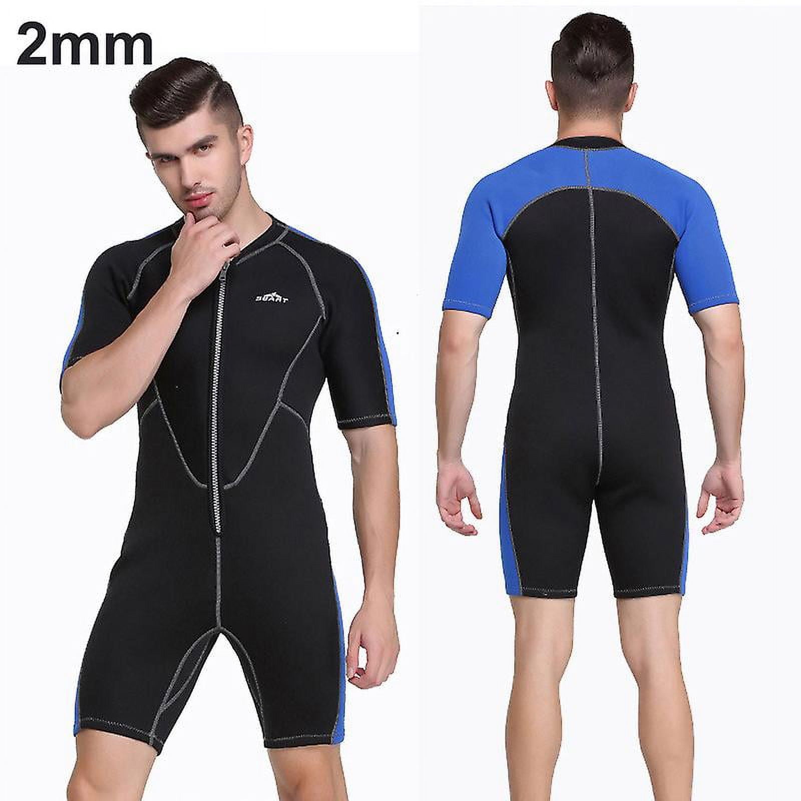 Neoprene 2mm Front Zip Wetsuit One-piece Men Women Keep Warm Swimming ...