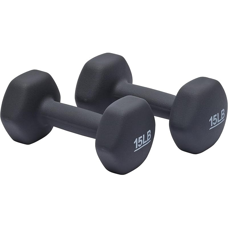 Neoprene Coated Dumbbell Hand Weights - Basics Series for Strength ...