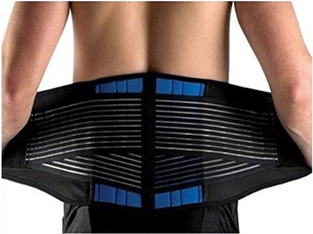 Neoprene Double Pull Lumbar Lower Back Support Brace Exercise Belt Size ...